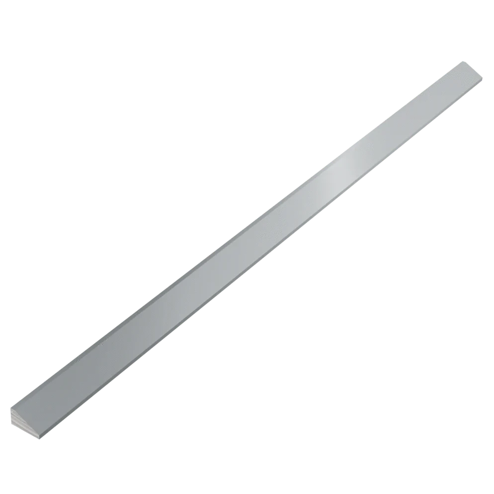 Metallic Trim Bevel Aluminum Bar, 7/16" W x 96" L x 1/4" T — Mouldings.com