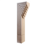 New York Collection, Contemporary Corner Post, 7"w x 35 1/2"h x 9 5/8 ...