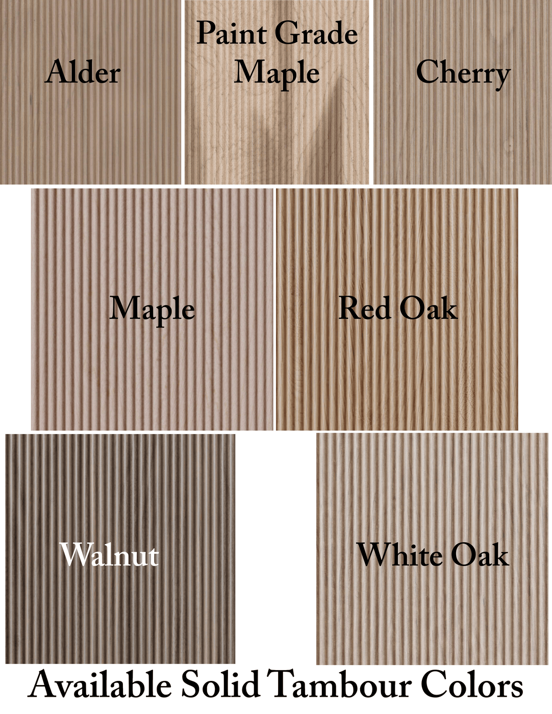 1/4" Square Flexible Tambour - Usually Ships in 7-10 Business Days ...