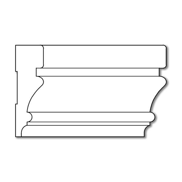 Traditional Casing, 3 1/2''w x 1 1/16''d — Mouldings.com