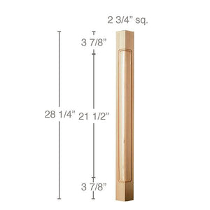 36" Traditional Corner Post, 2 3/4"sq. x 36"h — Mouldings.com
