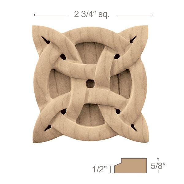Small Gaelic Tile, 2 3/4" sq. X 5/8"d — Mouldings.com