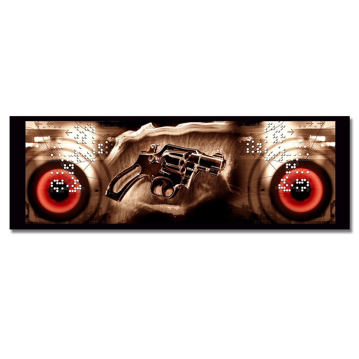 Targets, Photo is made using crushed guns taken off the street by the ...